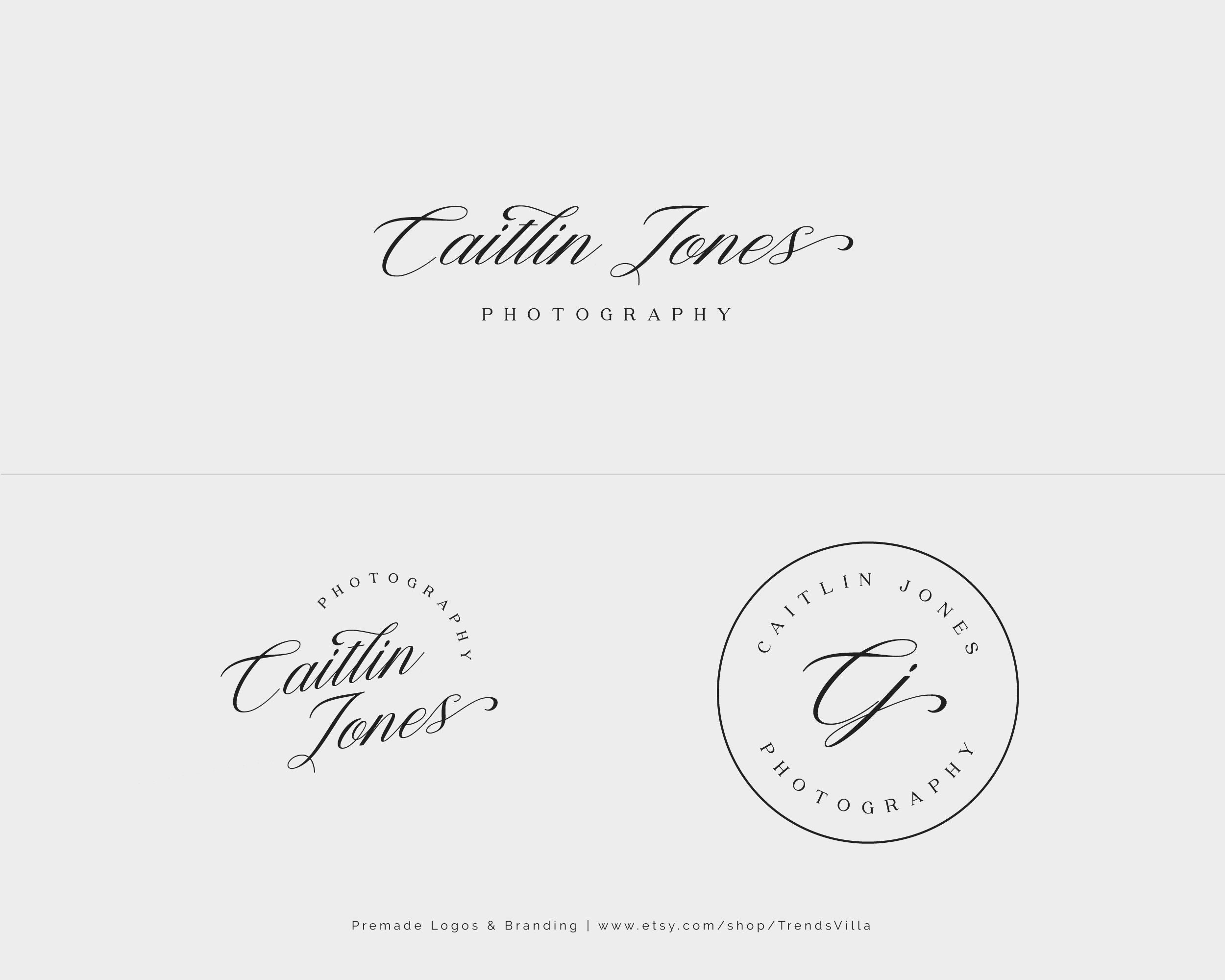 Premade Watermark Logo, Photography Logo, Minimalist Logo, Watermark ...