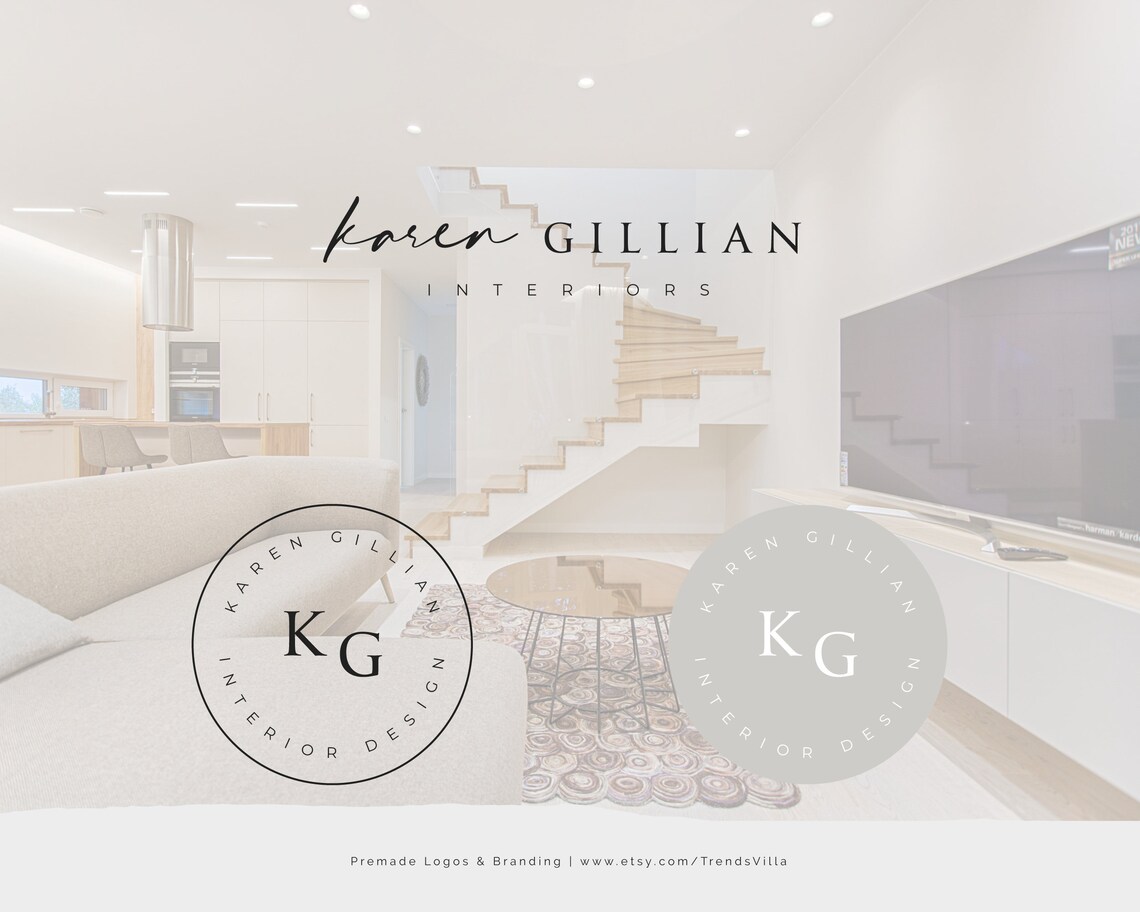 Interior Designer Logo, Interior Design Business, Modern Logo, Branding ...