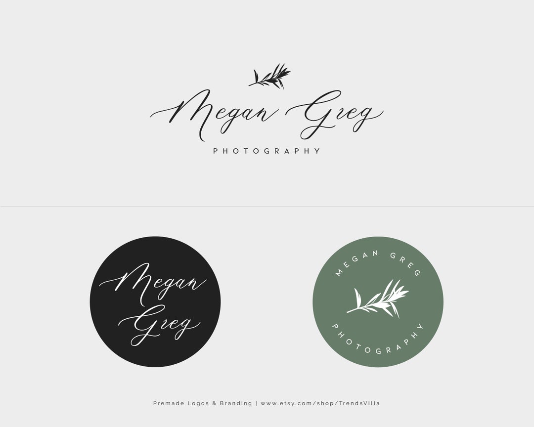 Photography Logo, Branch Logo Design, Watermark Logo, Initials Logo ...