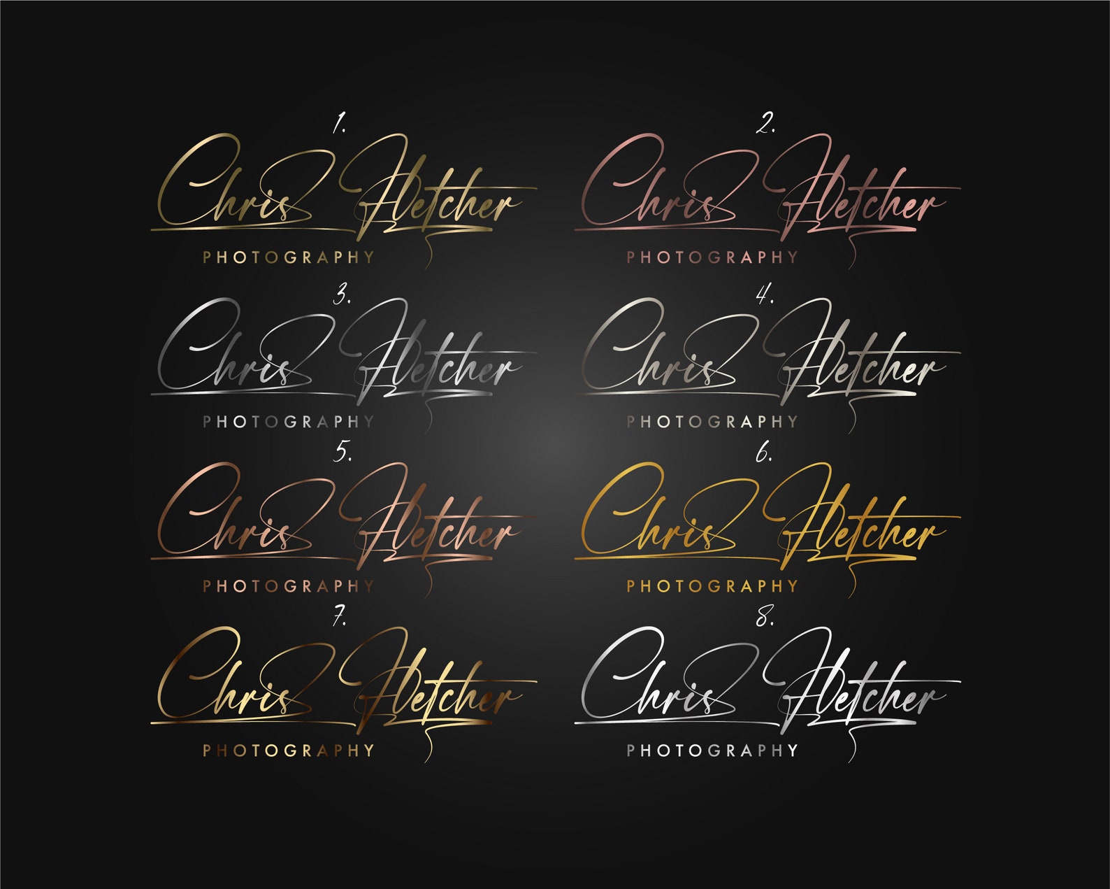 Photography Logo Design, Signature Logo, Handwritten Logo, Modern Logo ...