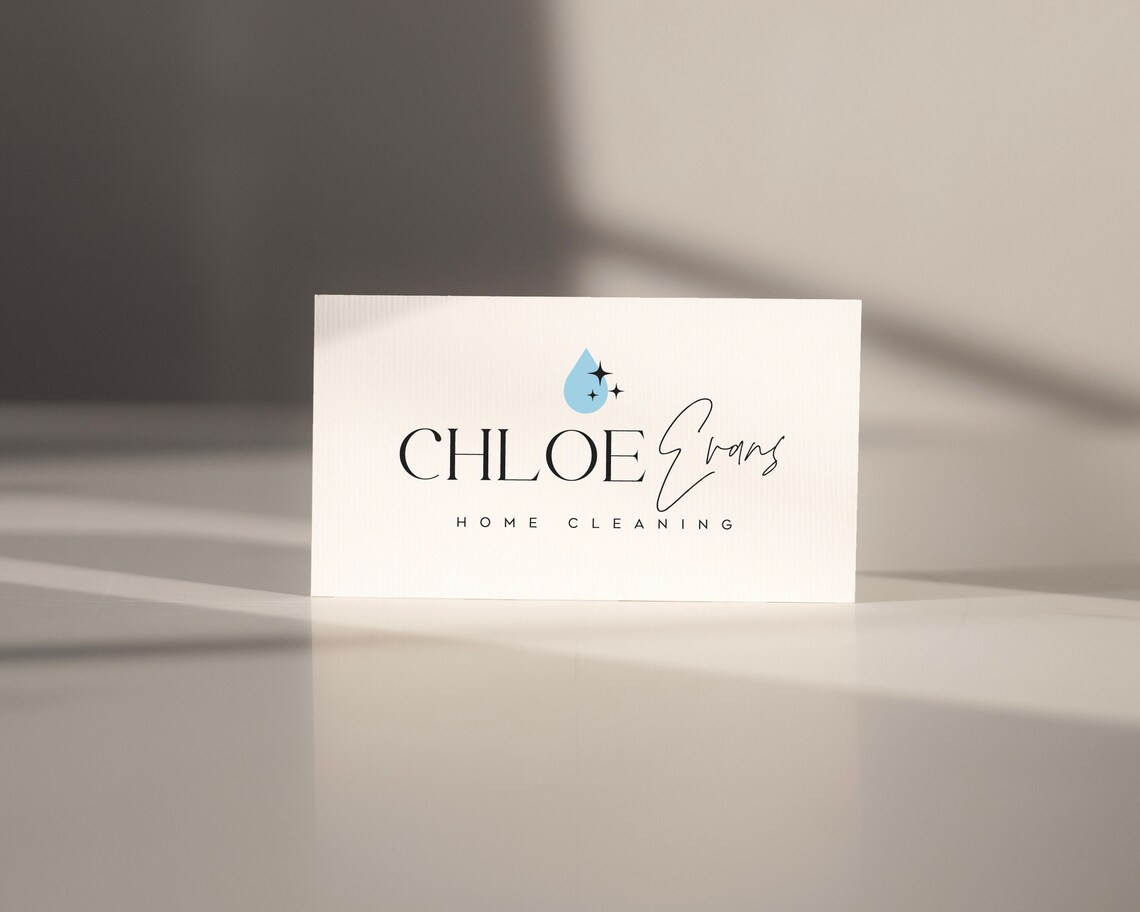 Cleaning Service Logo Modern Cleaning Logo Design Editable - Etsy