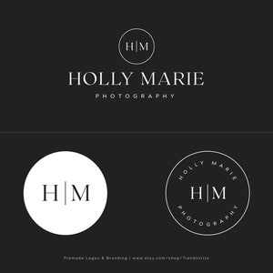 Photography Logo Design, Premade Logo, Watermark Logo, Name Initials ...