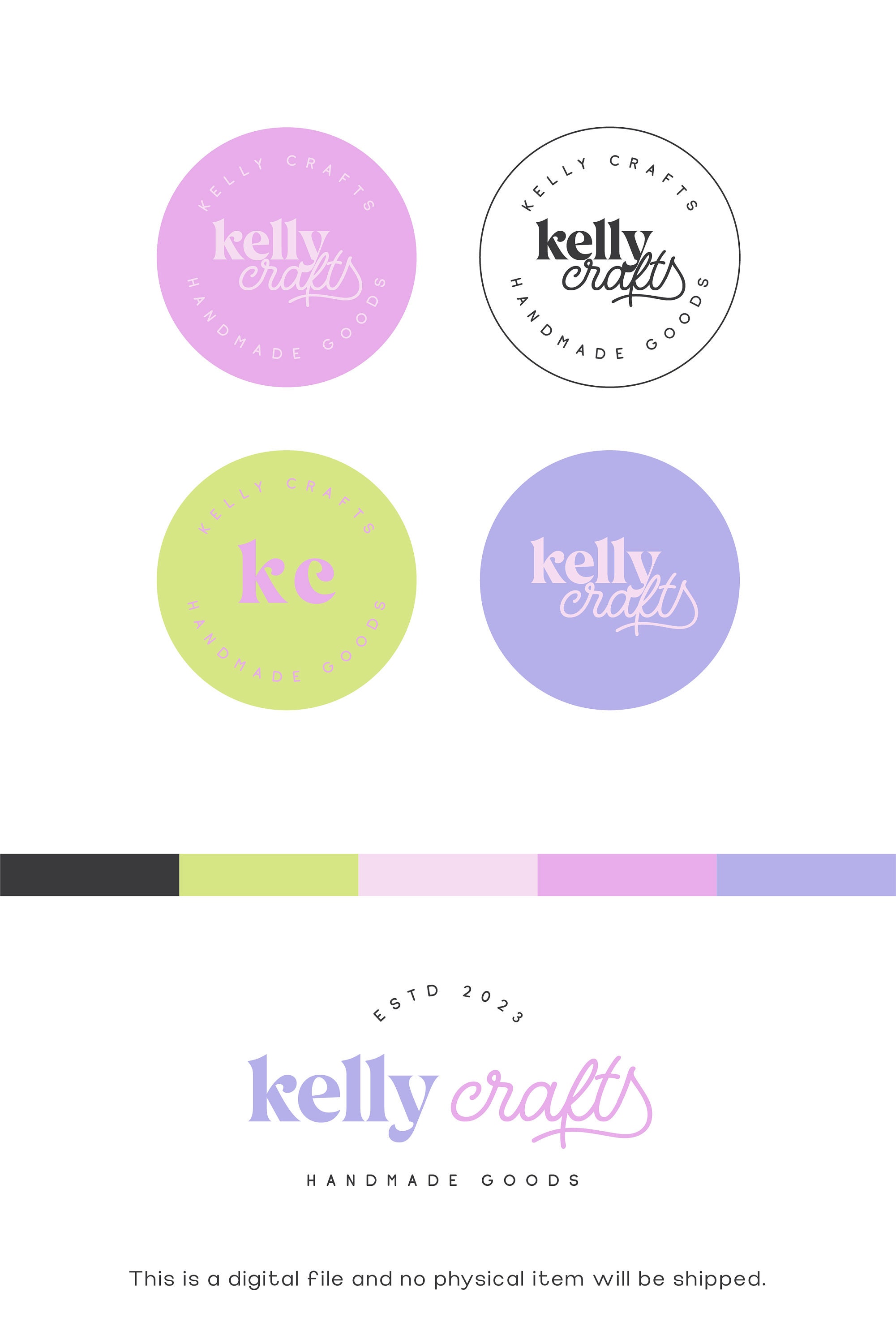 DIY Handmade Crafts Logo Template Bundle Editable Logo Modern Boho Logo ...
