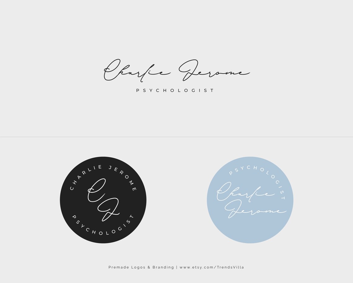 Premade Logo Design Psychologist Logo Mental Health Logo - Etsy