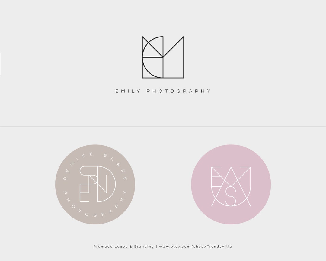 Custom Name Logo, Monogram Logo Design, Modern Logo, Custom Name Design ...
