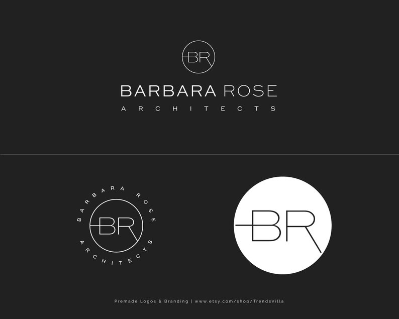 Custom Name Word Logo, Monogram Logo Design, Modern Logo, Custom Name ...