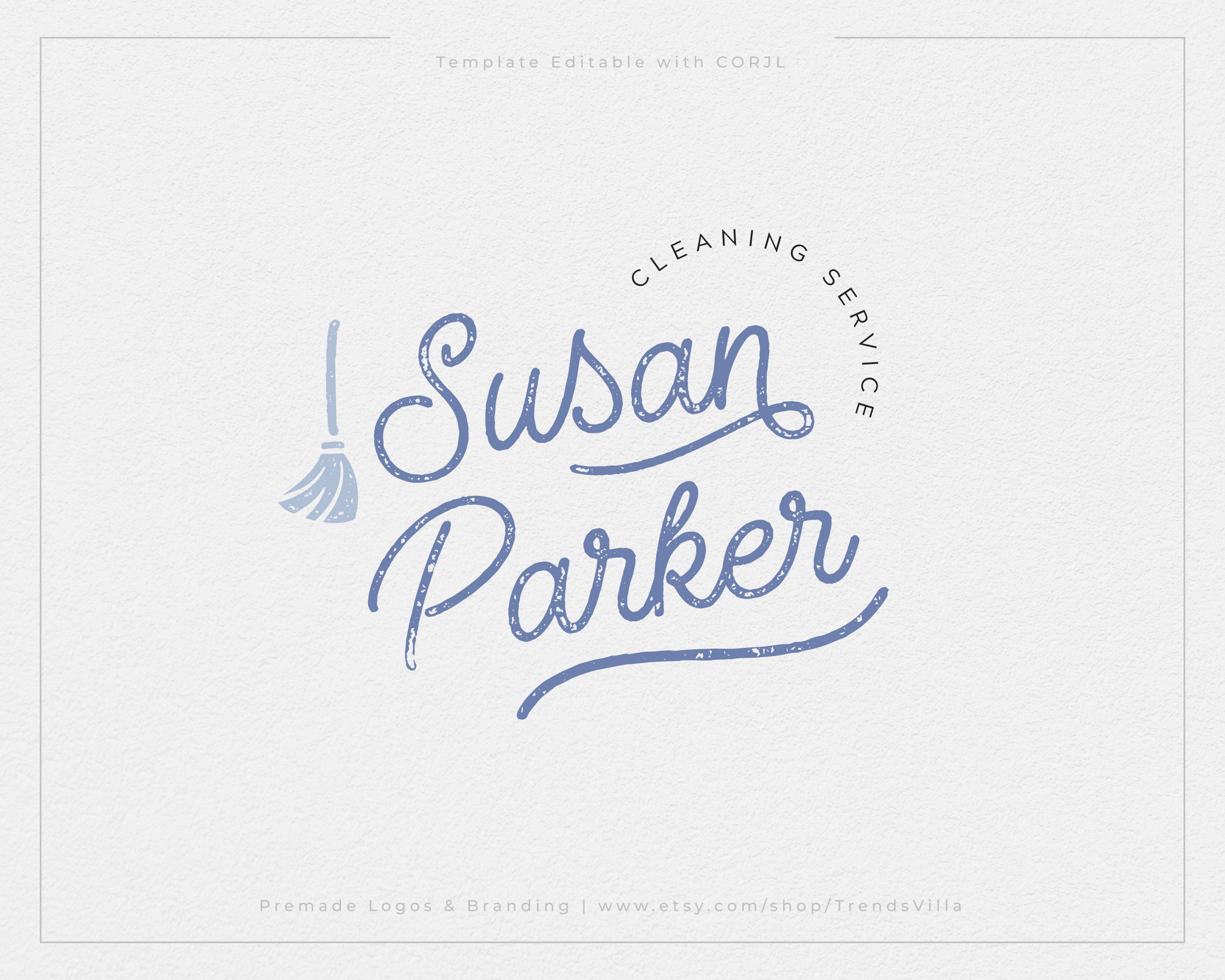 Cleaning Logo Design Editable Logo Template Cleaning Service - Etsy