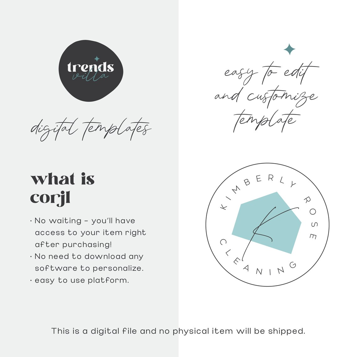 DIY House Cleaning Service Logo Template Bundle Editable Logo Cleaning ...