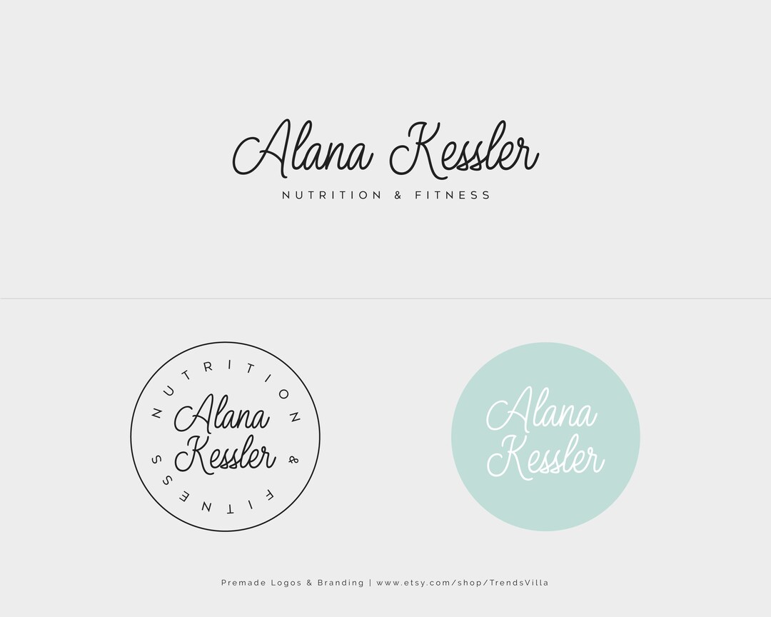 Health Coach Logo, Nutrition Logo, Fitness Instructor Logo Set, Fitness ...