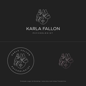 Rose Gold Logo Mental Health Logo Psychology Counseling - Etsy