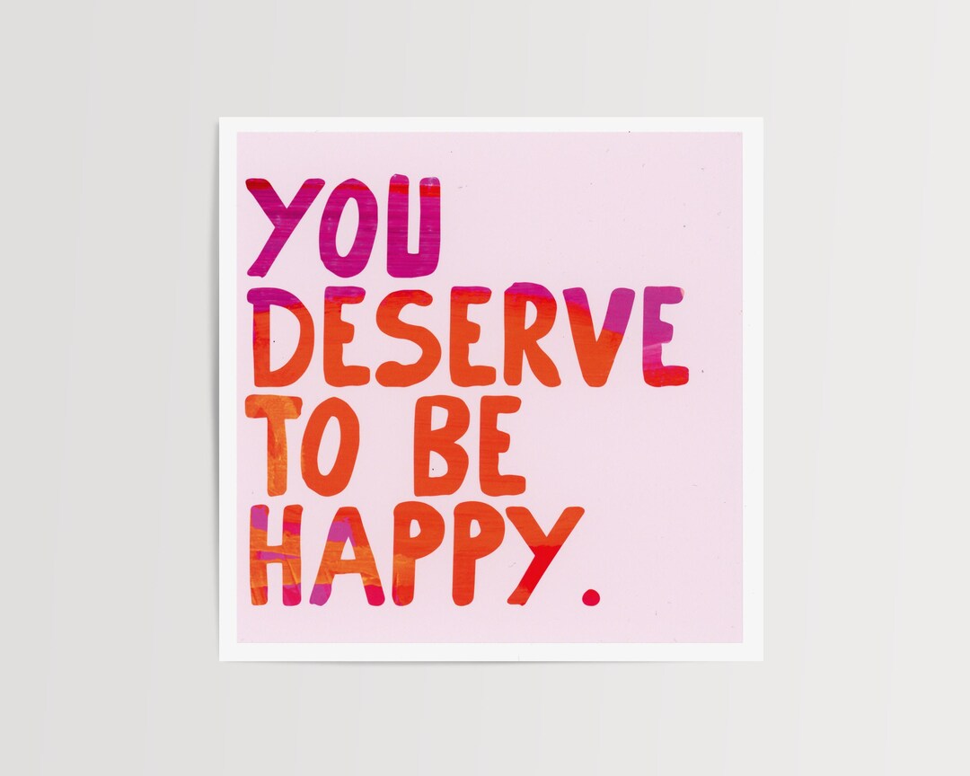 Positive Growth Mindset Art Poster Pink 6x6in Affirmation Quote You ...