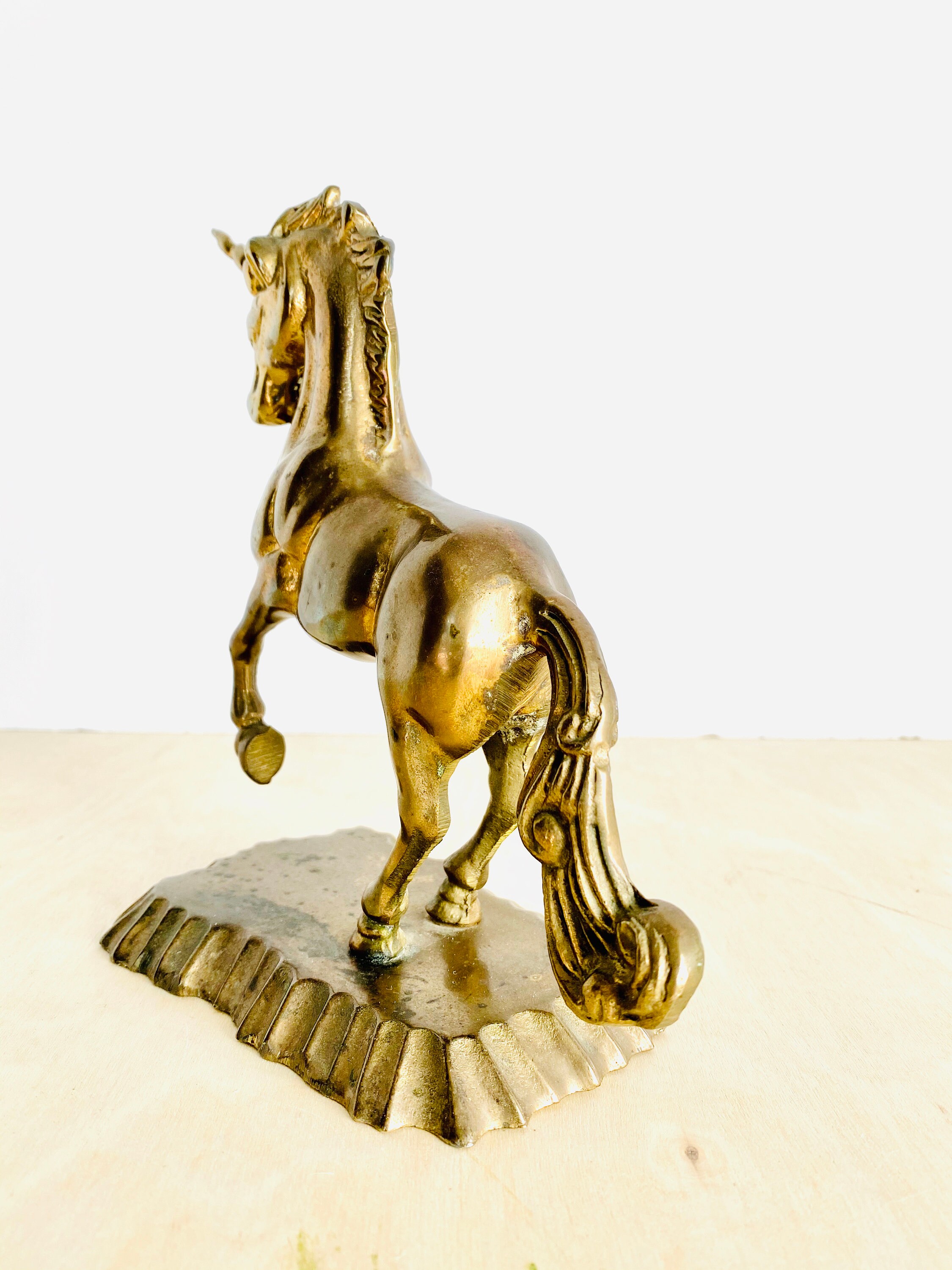 Vintage Mid-Century Brass Unicorn
