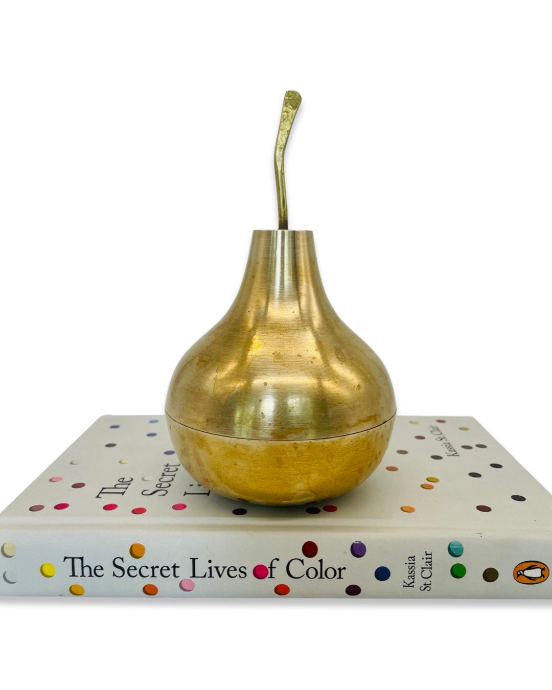 Vintage Brass Pear Box - Etsy