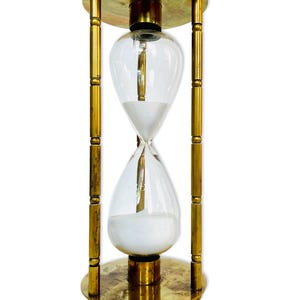Vintage Mid-century Brass Hour Glass - Etsy
