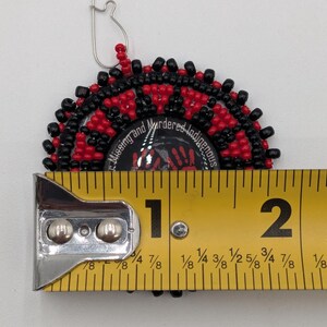 MMIW Medallion/earring Set by Anishinaabe/ojibwe Bead Artist- Free ...