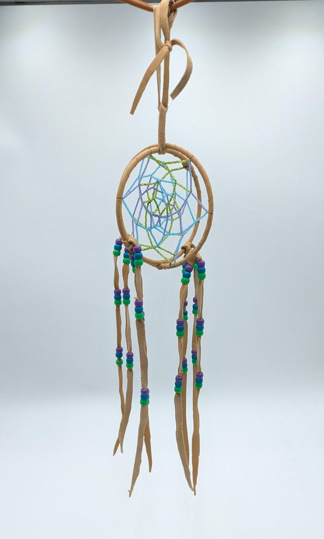 Authentic Anishinaabe/ojibwe Double Beaded Web Dreamcatcher - Free Shipping - Etsy