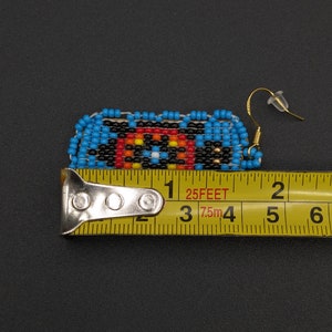 Hand Beaded Turtle Earrings Authentic Ojibwe Anishinaabe Beadwork Free ...