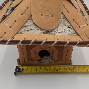 Decorative Birch Bark Birdhouse -authentic Handmade - Etsy