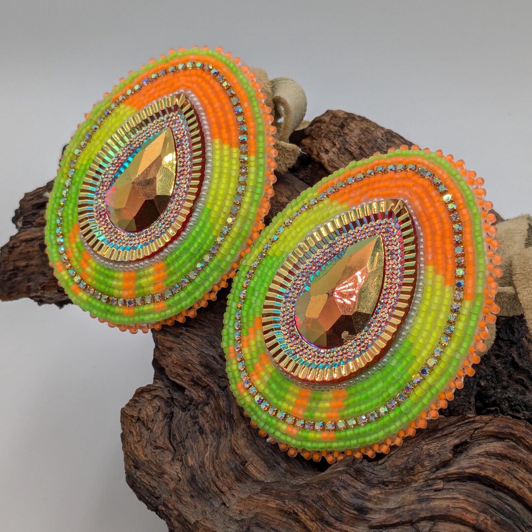 Beaded Braid Ties Anishinaabe/ojibwe Made Free Shipping - Etsy