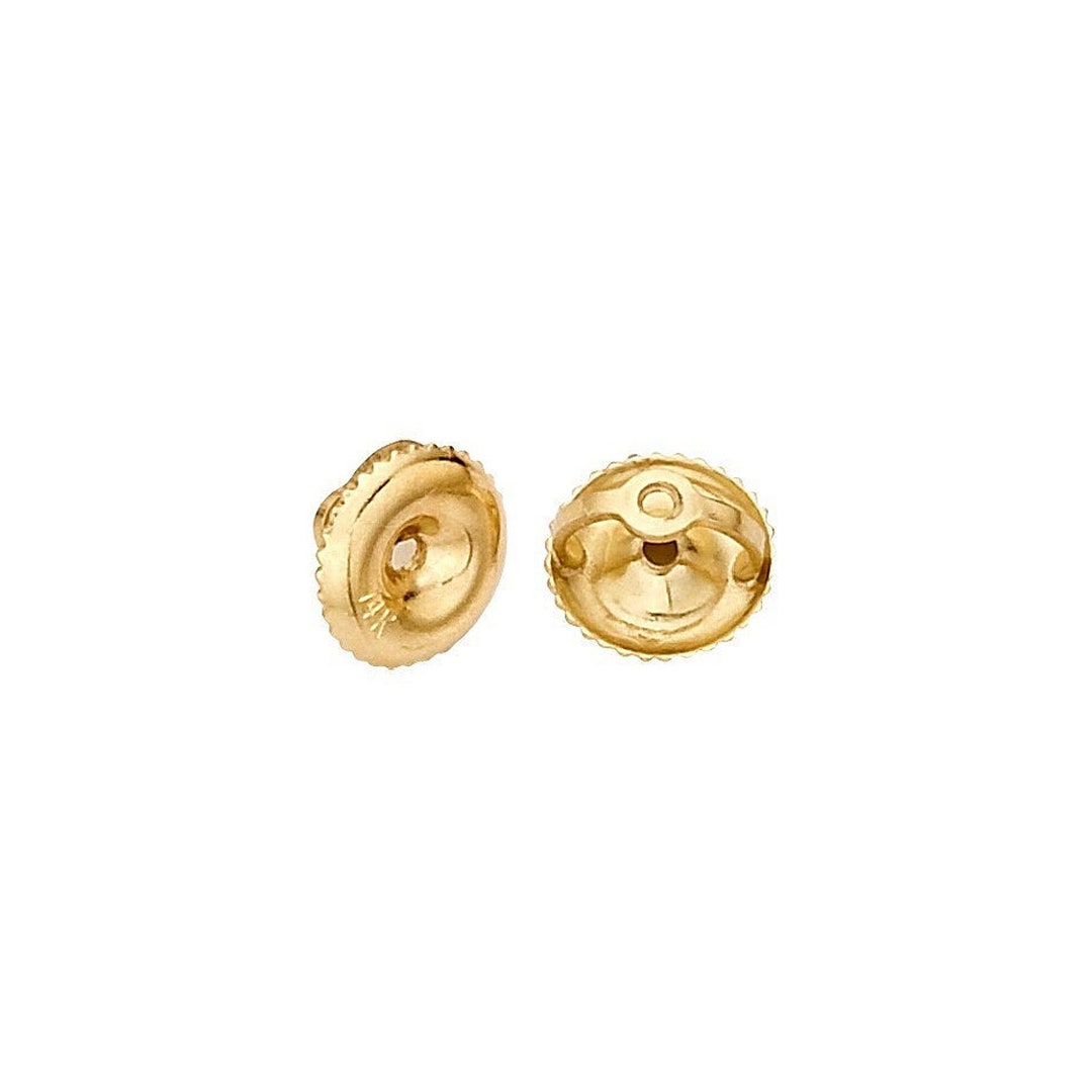 14k Solid Gold Screw Backs for Earrings - Etsy