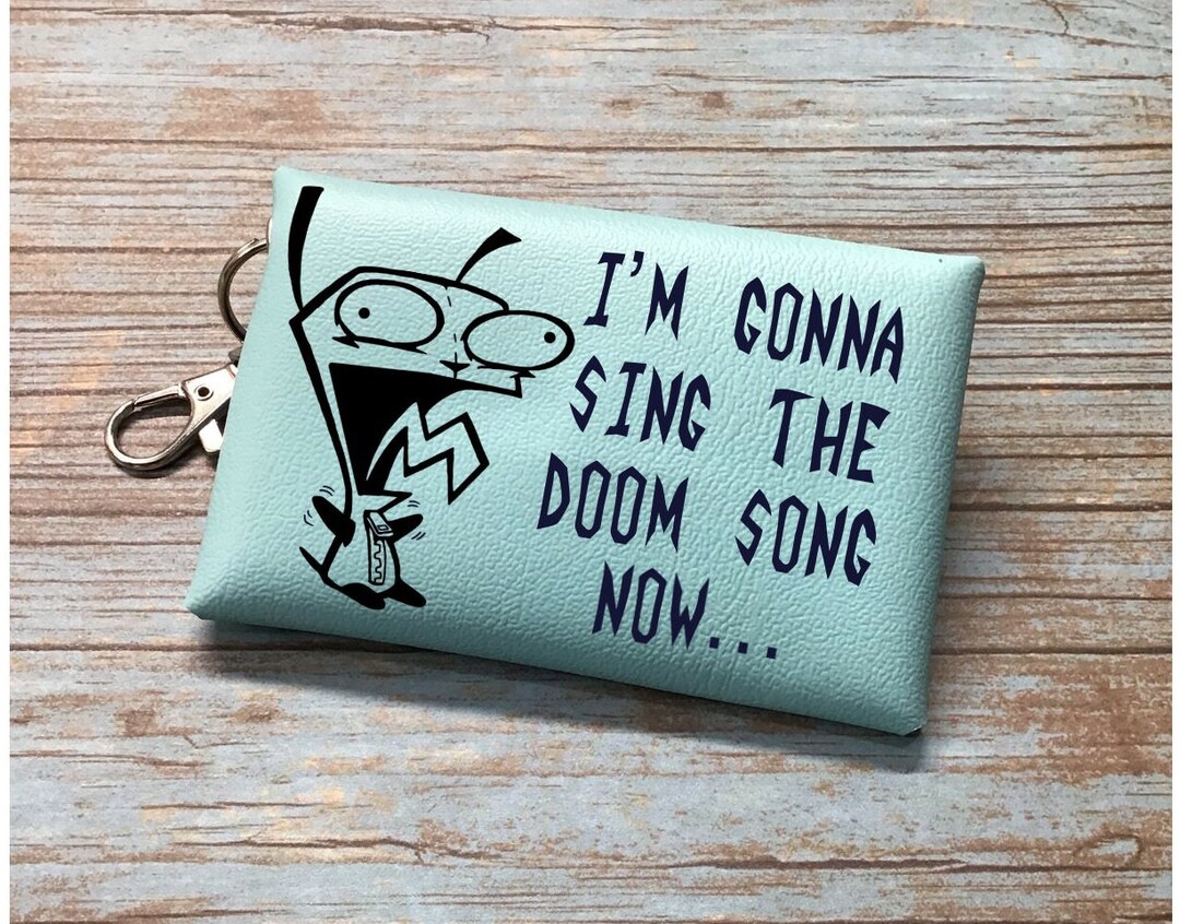 Gir Keychain Wallet Pouch Gir Pouch Invader Zim Keychain - Etsy