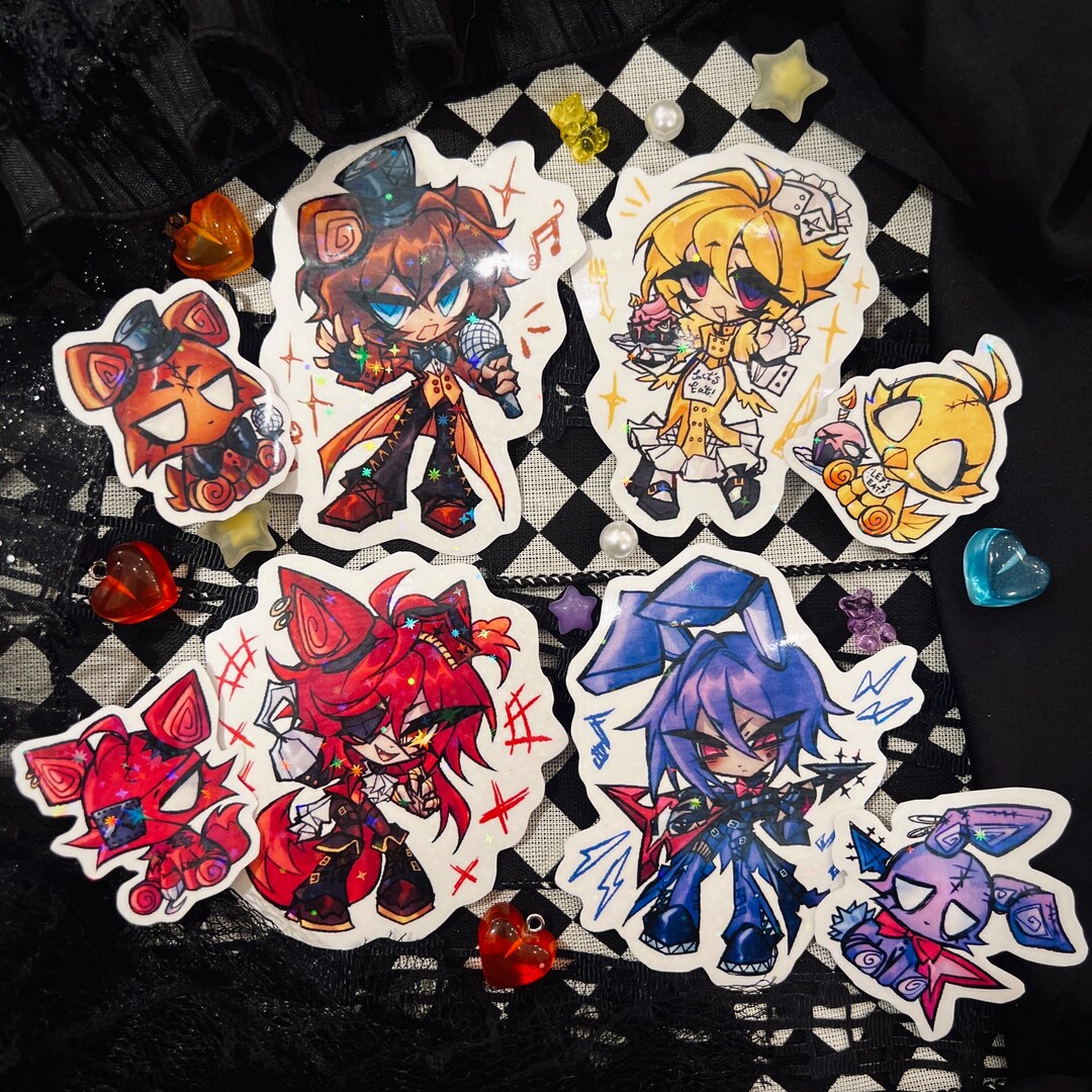 FNAF -holographic Stickers - Etsy