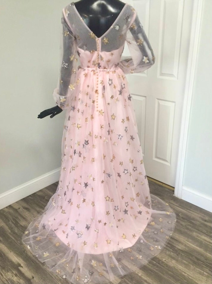 Celestial Boho Dress Star Dress Sample - Etsy