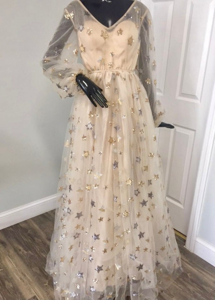 Celestial Boho Dress Star Dress Sample - Etsy