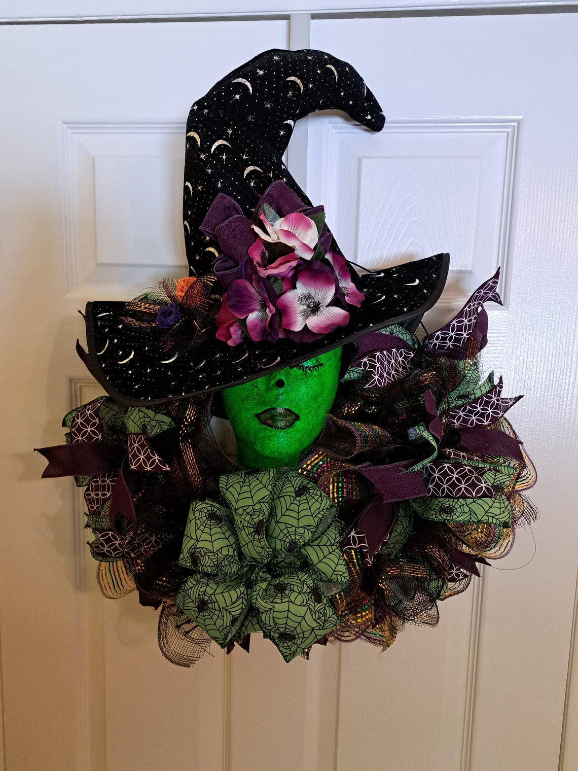 Halloween Witch Wreath - Etsy