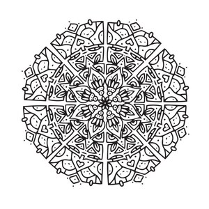 60 Digital Mandala Colouring Pages - Etsy