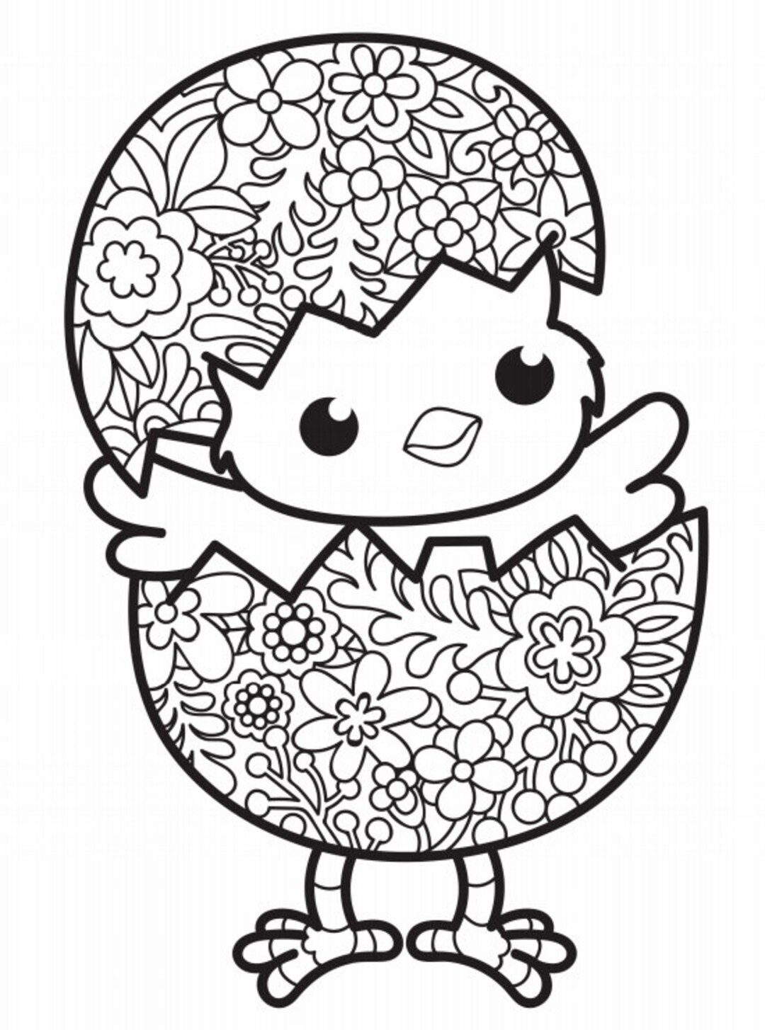 70 Easter Egg & Bunny Rabbit Mandala Digital Colouring Pages - Etsy Canada