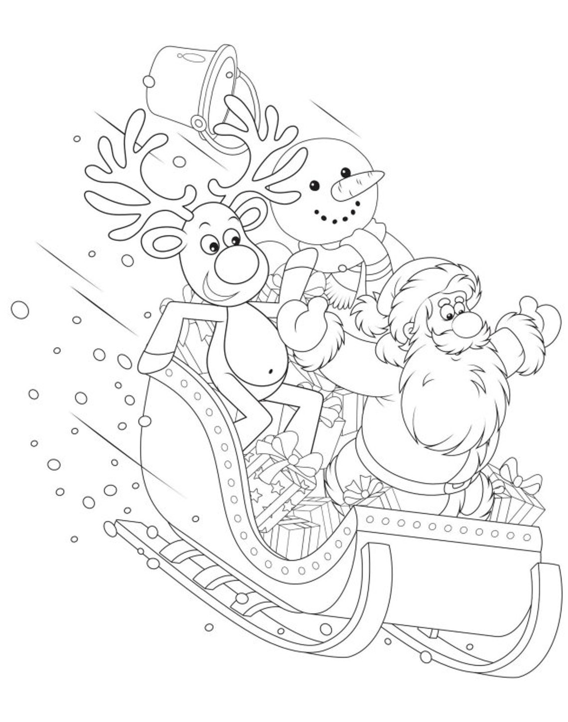 70 Digital Christmas Colouring Pages for Kids - Etsy