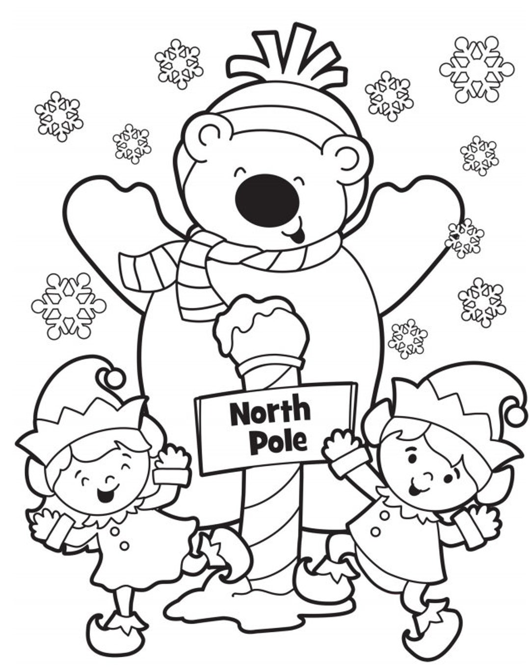 70 Digital Christmas Colouring Pages for Kids - Etsy