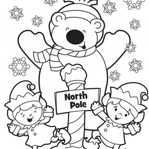 70 Digital Christmas Colouring Pages for Kids - Etsy