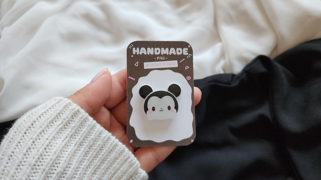 Mickey Mouse Mini Pin, Tiny Pin, Small Pin, Handmade Pin, Resin Pin ...