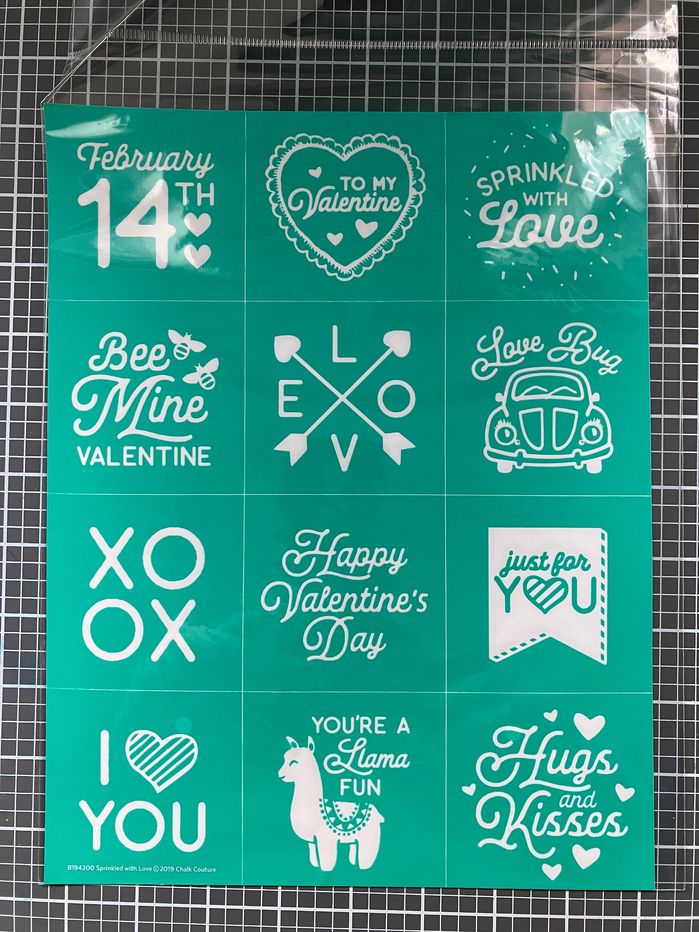 Chalk Couture Chalk Transfer Stencils - Size B (8-1/2x11) - RETIRED ...