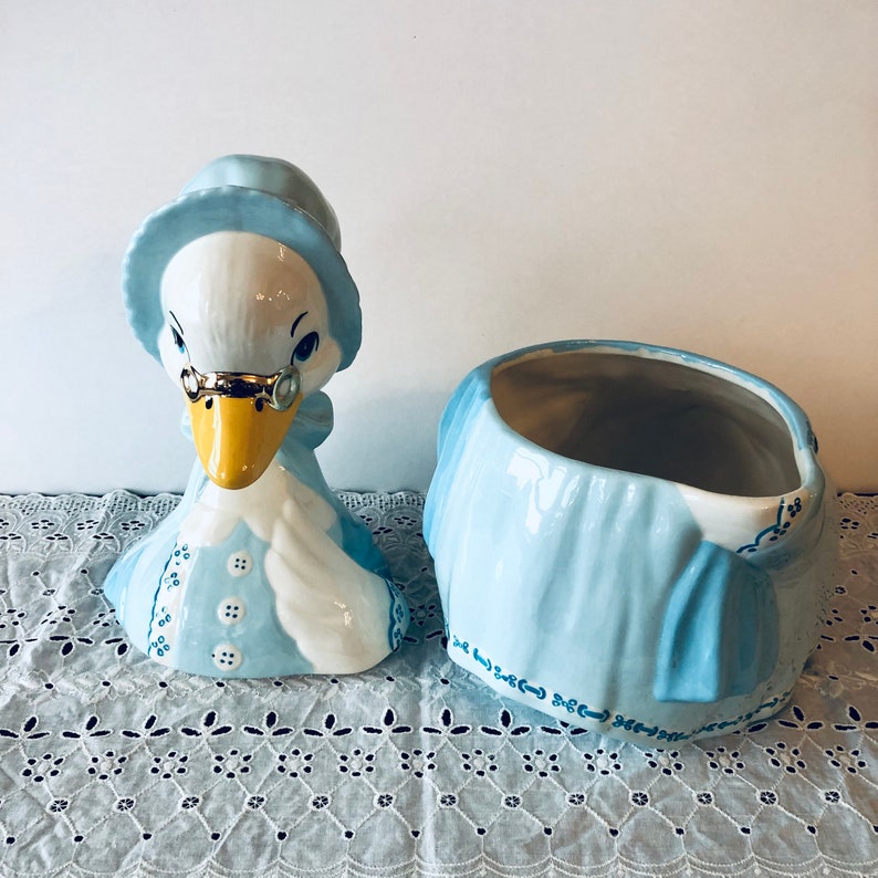 Vintage Mother Goose Ceramic Cookie Jar - Etsy