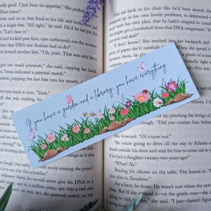 Garden and a Library Bookmark, Floral Bookmark, Reading Accessories ...