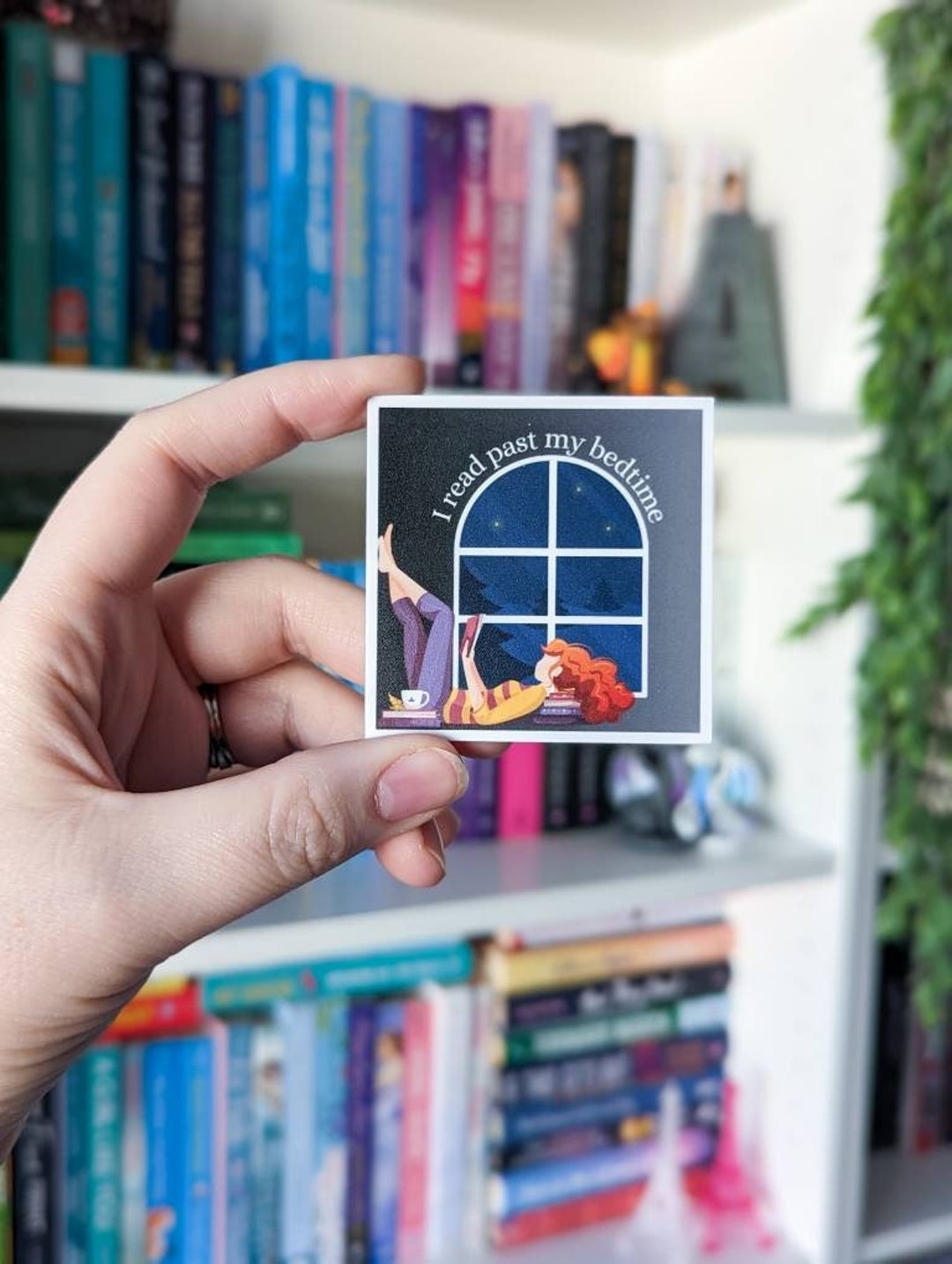 I Read Past My Bedtime Sticker, Gift Idea, Gift for Readers, Planner ...
