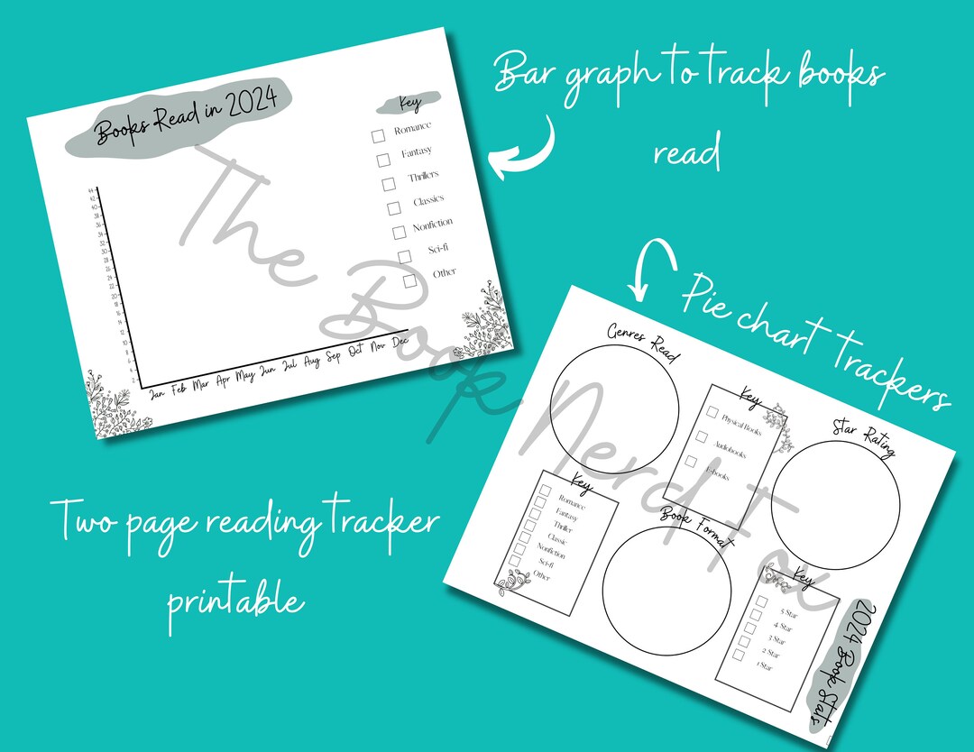 2024 Book Stats Digital Printable, Reading Planner Page, Reading ...