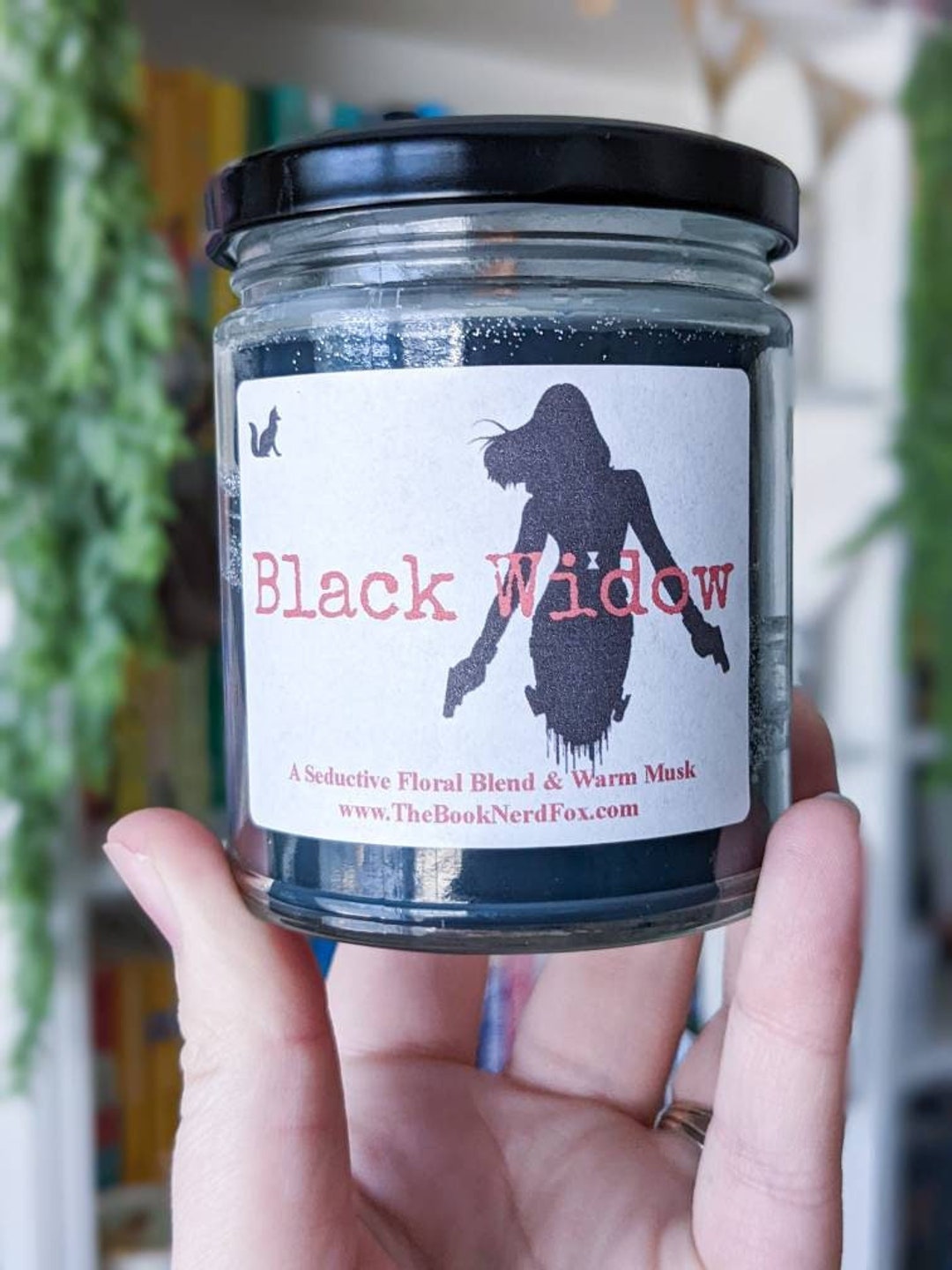 Black Widow Soy Wax Candle, Avengers Themed Candle, A Seductive Floral ...