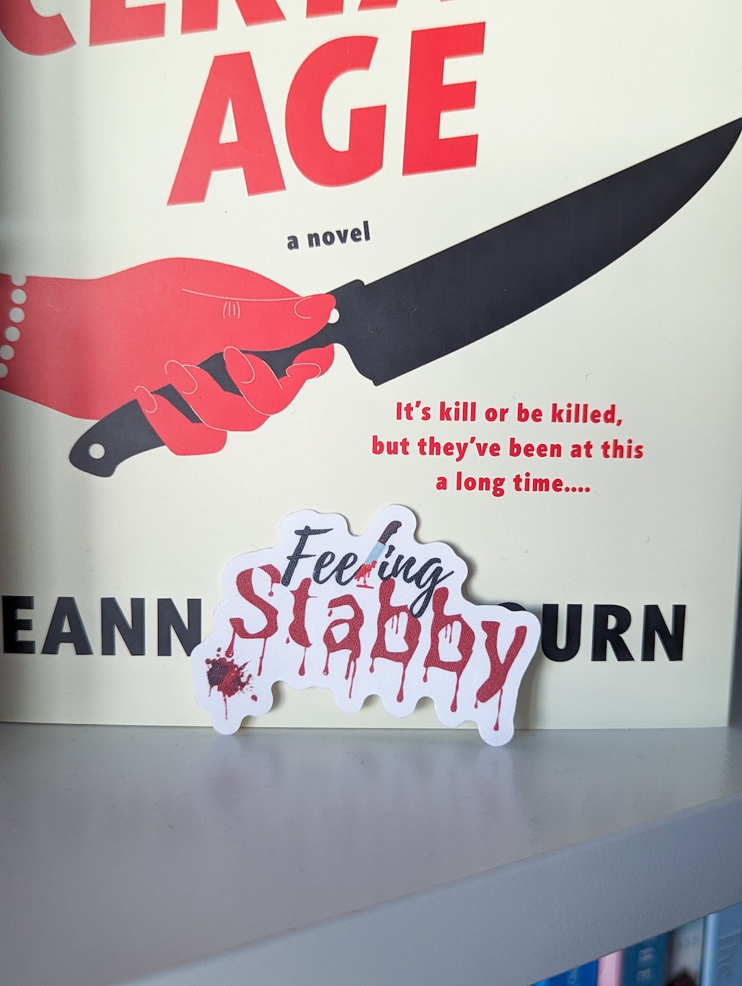 Feeling Stabby Sticker, Gift Idea, Reader Gift, Planner Sticker ...