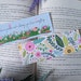 Garden and a Library Bookmark, Floral Bookmark, Reading Accessories ...