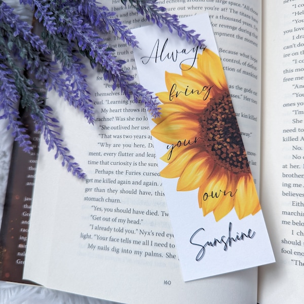 Sunflower Bookmark - Etsy