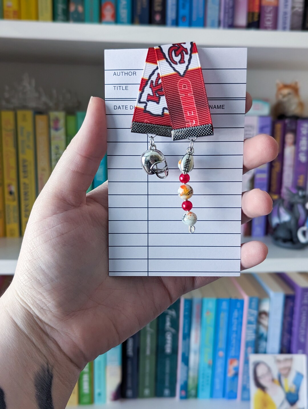 Kansas City Chiefs Ribbon Bookmark, Chiefs Kingdom, Red Friday, Mahomes ...
