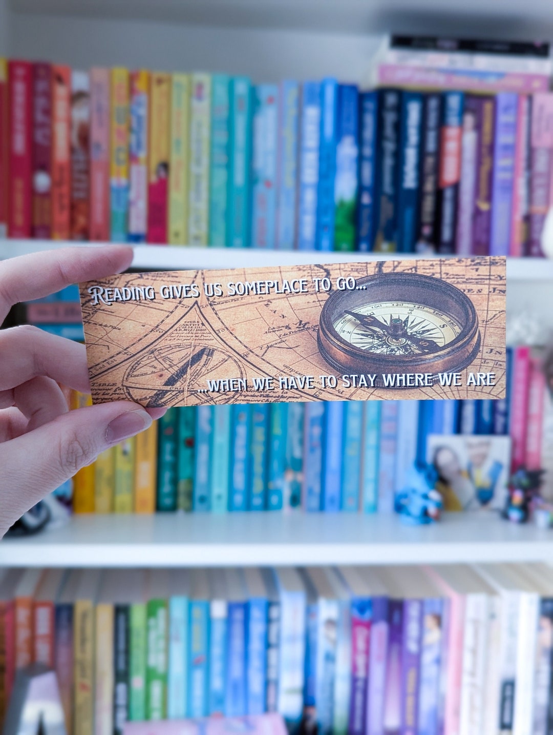 Reading Gives Us Someplace to Go Bookmark, Brown Bookmark, Reading ...