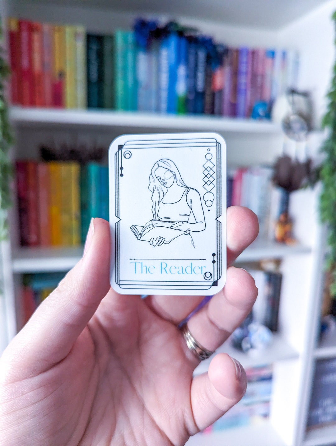 Reader Tarot Sticker, Gift Idea, Reader Gift, Planner Sticker, Journal ...