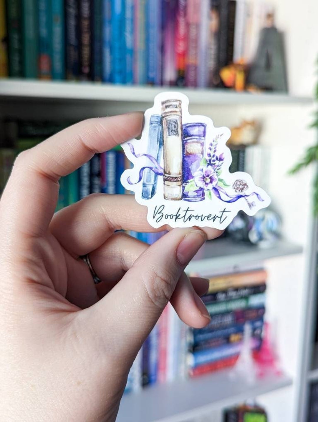 Booktrovert Sticker, Gift Idea, Gift for Readers, Planner Sticker ...