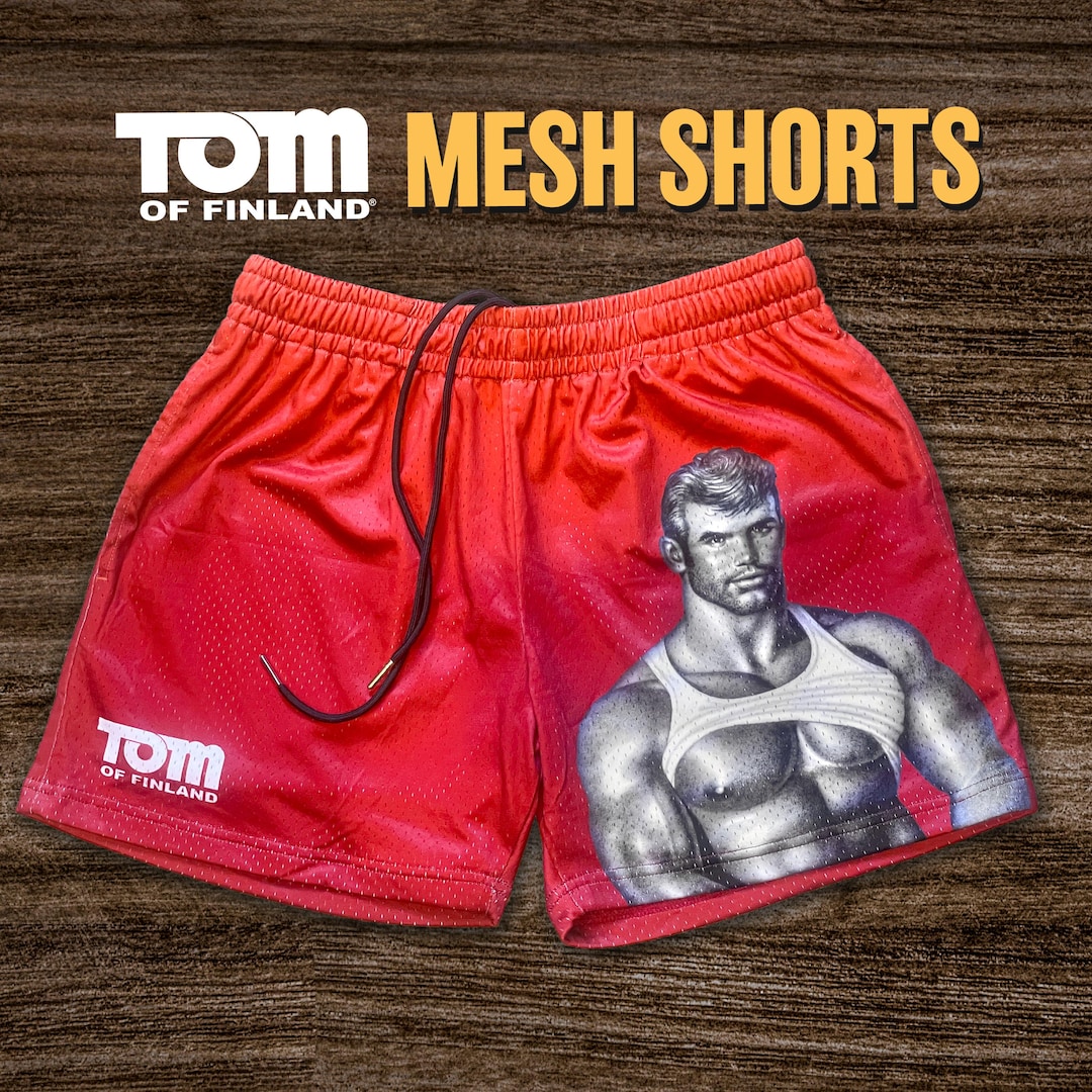 Tom of Finland Muscle Man Mesh Shorts (gay, Queer Art) - Etsy