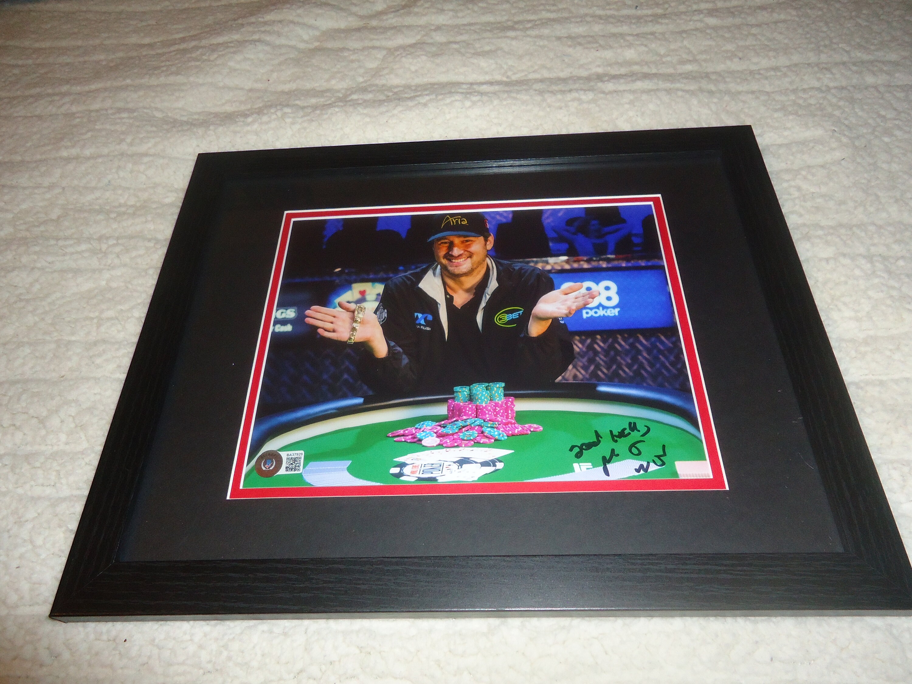 Phil Hellmuth Autographed 8x10 Photo Framed & Matted WSOP Champion GOAT ...